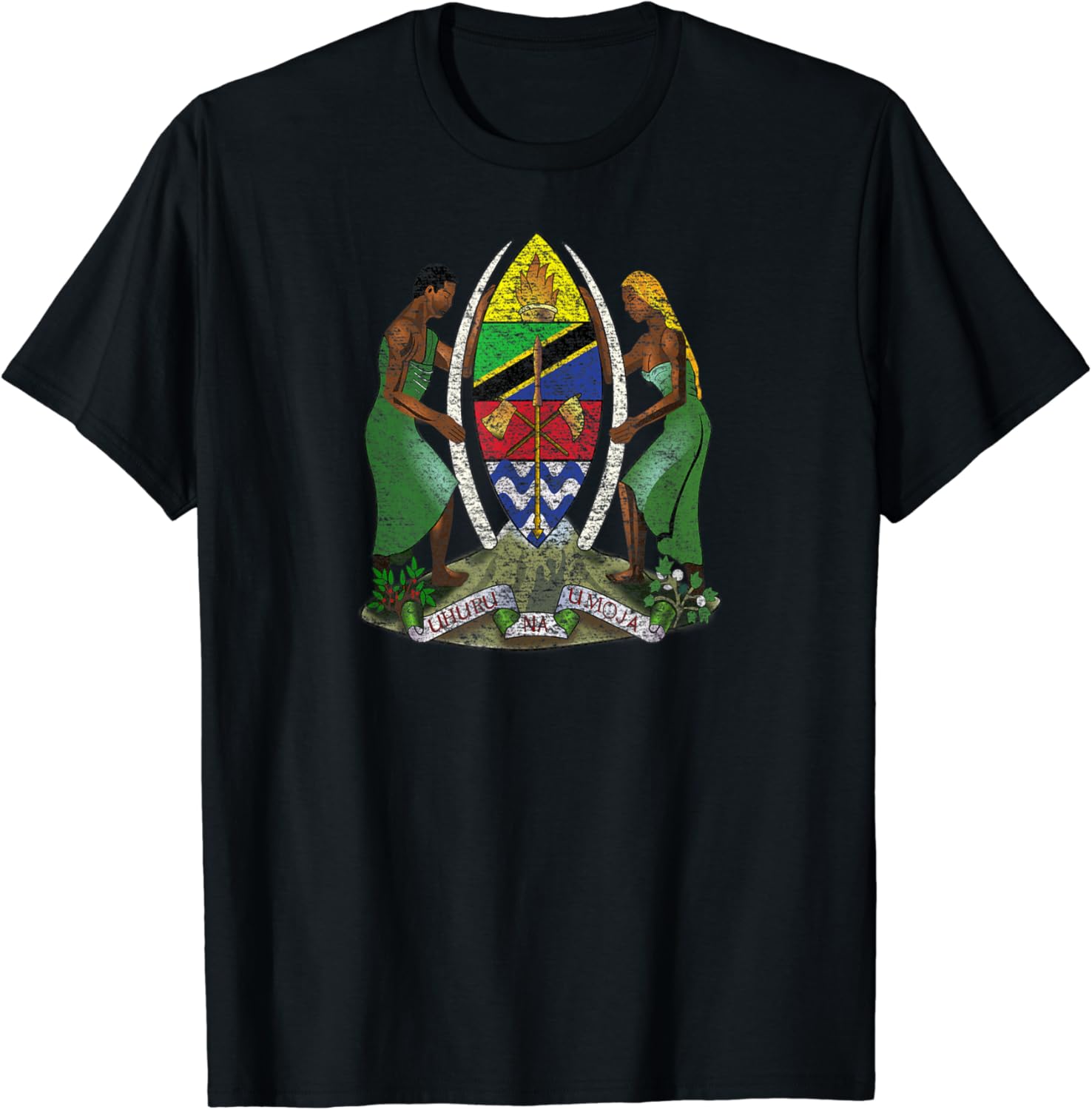 Amazon TANZANIA FLAG COAT OF ARMS DAR ES SALAAM T Shirt Clothing amazon-tanzania-flag-coat-of-arms-dar-es-salaam-t-shirt-clothing